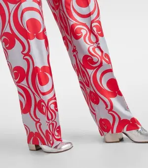 Dries Van Noten Printed Wide-leg Silk Pants - Multicoloured