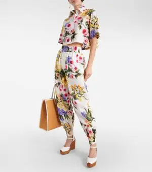 Dolce & Gabbana Floral Tapered Pants