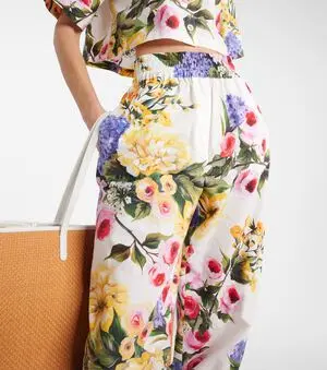 Dolce & Gabbana Floral Tapered Pants
