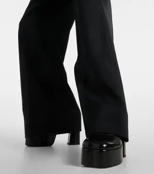Simone Rocha Floral Appliqué Straight Leg Pants