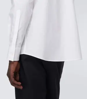 Valentino Garavani Rockstud Untitled Cotton Poplin Shirt - White