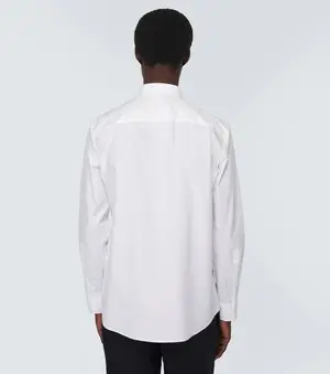 Valentino Garavani Rockstud Untitled Cotton Poplin Shirt - White