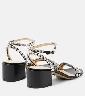 Mach & Mach Audrey 55 Crystal-embellished Sandals