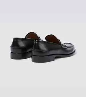 GIANVITO ROSSI Michael Leather Loafers - Black