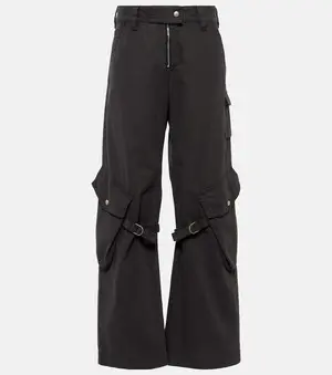 Acne Studios Mid-rise Cotton Canvas Cargo Pants