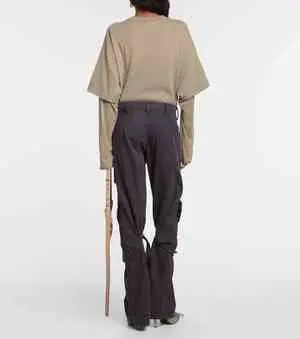 Acne Studios Mid-rise Cotton Canvas Cargo Pants