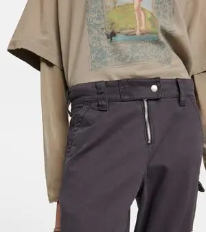 Acne Studios Mid-rise Cotton Canvas Cargo Pants