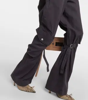 Acne Studios Mid-rise Cotton Canvas Cargo Pants