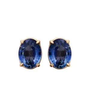 SHAY JEWELRY 18kt Rose Gold Sapphire Stud Earrings