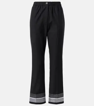 JOSEPH Tottenham Cropped Straight Pants - Black