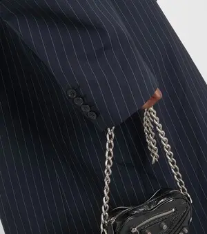 Vetements Oversized Pinstriped Wool Coat