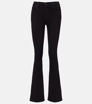 7 For All Mankind 7 FOR ALL MANKIND Mid-Rise Bootcut Jeans Black