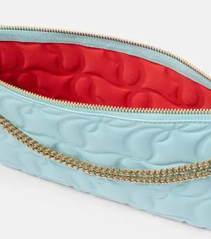 CHRISTIAN LOUBOUTIN Loubila Leather Crossbody Bag - Blue