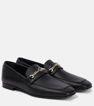 Christian Louboutin Square Toe Loafers For Men