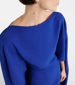 Valentino Garavani Caped Silk Gown