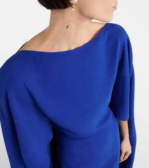 Valentino Garavani Caped Silk Gown