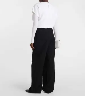 FFORME Faye High-rise Wool Wide-leg Pants