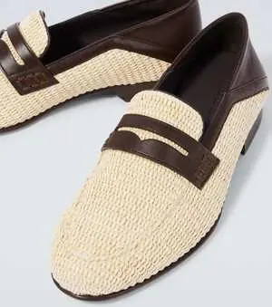 Manolo Blahnik Padstow Penny Loafers - Beige