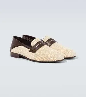 Manolo Blahnik Padstow Penny Loafers - Beige
