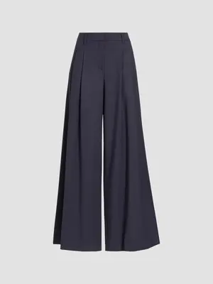 TWP New Didi Wool Wide-leg Pants - Indigo
