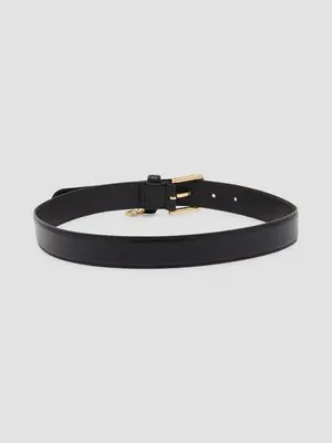Dolce & Gabbana Leather & Logo-charm Belt