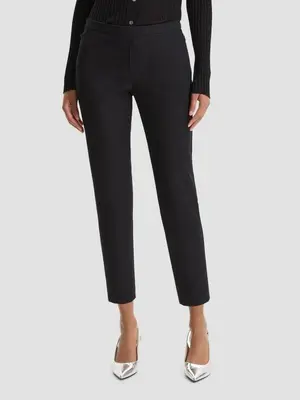 Theory Thaniel Cotton-blend Crop Pull-on Pants