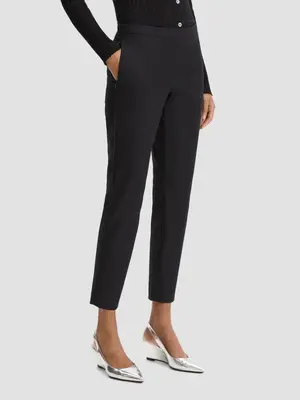 Theory Thaniel Cotton-blend Crop Pull-on Pants