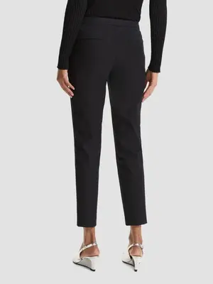 Theory Thaniel Cotton-blend Crop Pull-on Pants