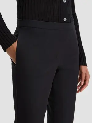 Theory Thaniel Cotton-blend Crop Pull-on Pants