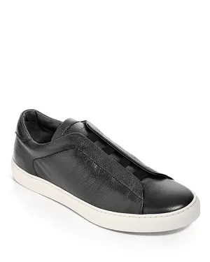 To Boot New York Bolla Leather Slip-on Sneakers - Black Full Grain