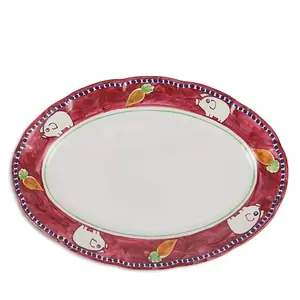 VIETRI Melamine Campagna Oval Platter Porco