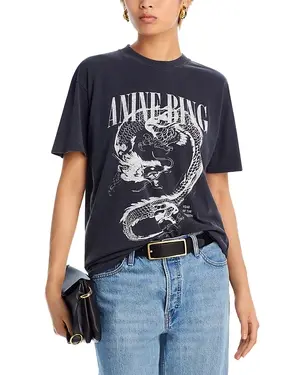 ANINE BING Walker Dragon Graphic Tee