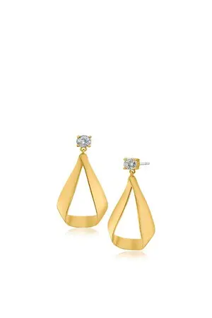 KENNETH JAY LANE Large Teardrop Earrings - Natural