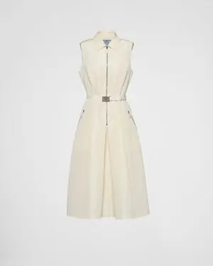 Prada Faille Midi Dress