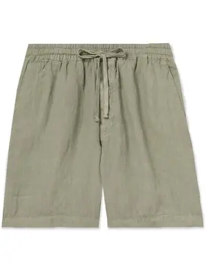 Altea Samuel Straight-leg Linen Drawstring Shorts