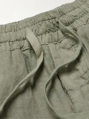 Altea Samuel Straight-leg Linen Drawstring Shorts