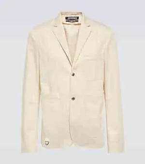 Jacquemus La Veste Jean Cotton And Linen Blazer
