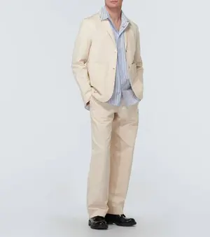 Jacquemus La Veste Jean Cotton And Linen Blazer