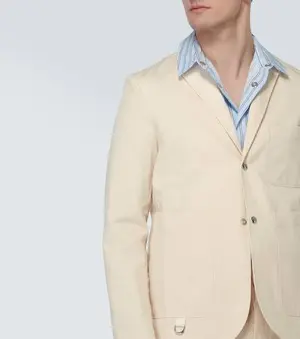 Jacquemus La Veste Jean Cotton And Linen Blazer