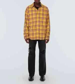Balenciaga Reversible Checked Cotton Shirt