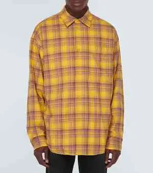 Balenciaga Reversible Checked Cotton Shirt