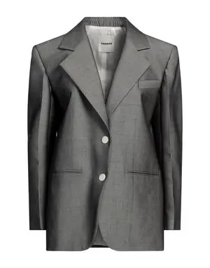 Sandro Blazer In Virgin Wool And Viscose