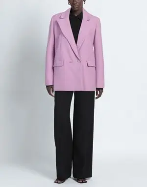 Maje Woven Double-breasted Blazer