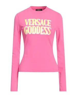 Versace Printed Long Sleeve T-shirt - Pink