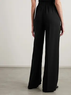 FFORME Maud Crepe Wide-leg Pants - Black