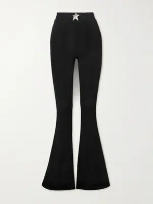 AREA Embellished Bootcut Pants