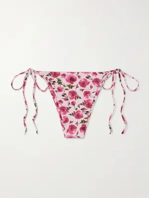 Magda Butrym Floral-print Bikini Briefs - Pink