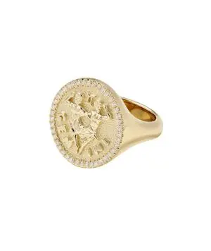 ANITA KO Zodiac 18-karat Diamond Ring - Gold