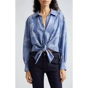 Cinq À Sept Abrielle Tie-hem Shirt