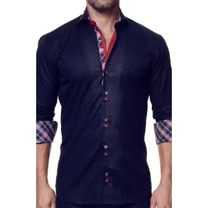 MACEOO Mini Panam Square Button-up Shirt - Black